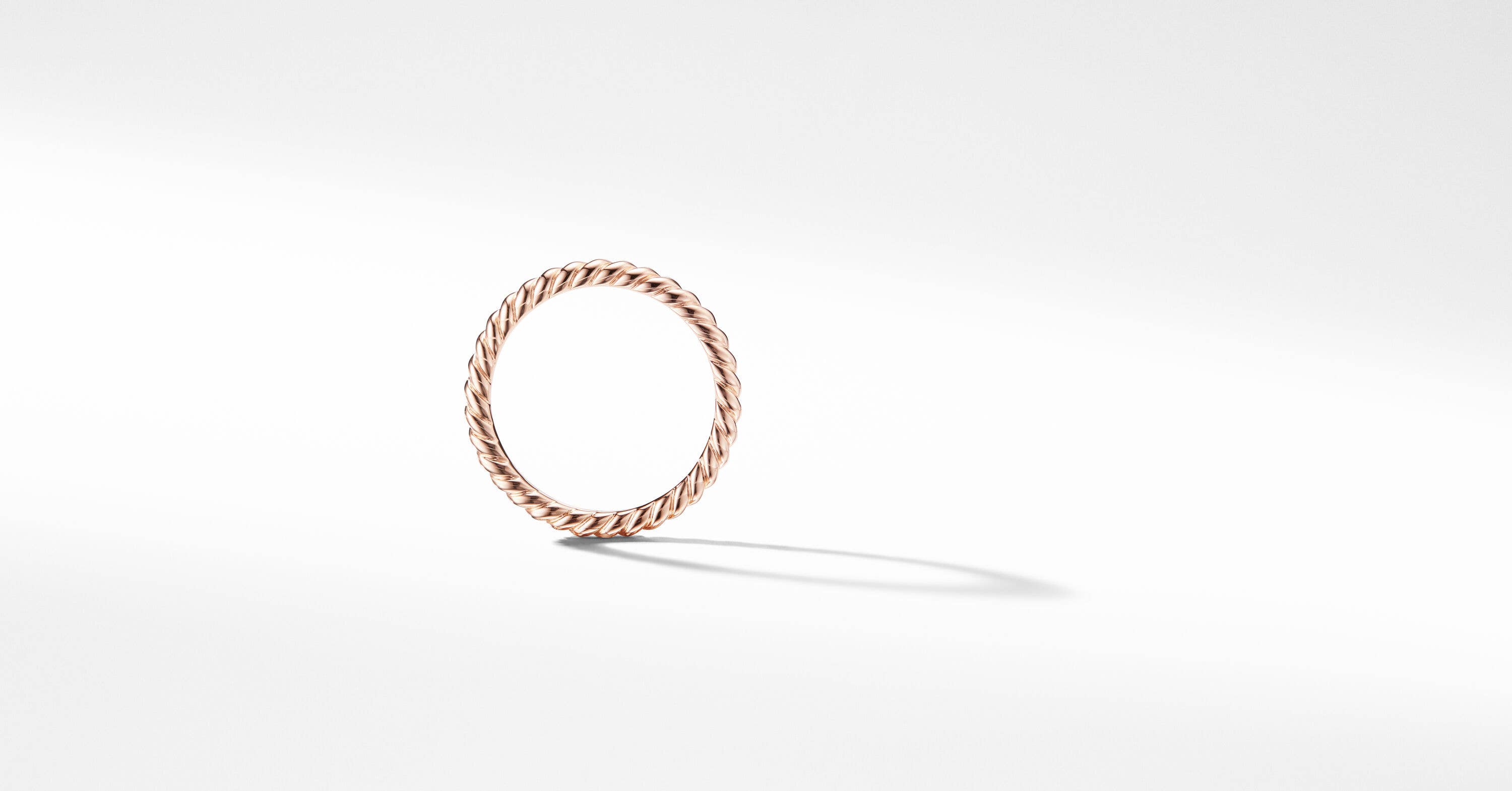 David Yurman Dy Unity Cable Band Ring In 18k Rose Gold - Big Apple Buddy